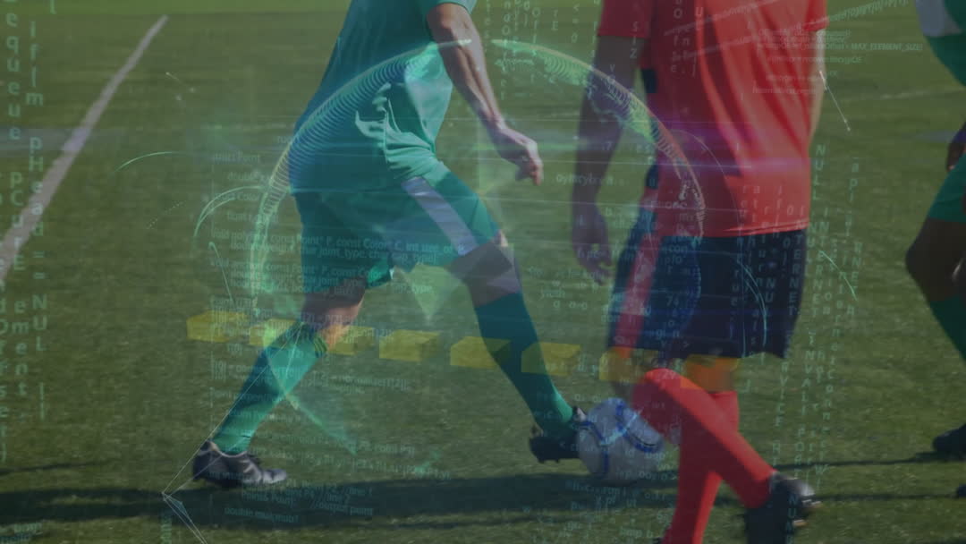 Soccer players and digital globe overlay: blending technology in sports ...