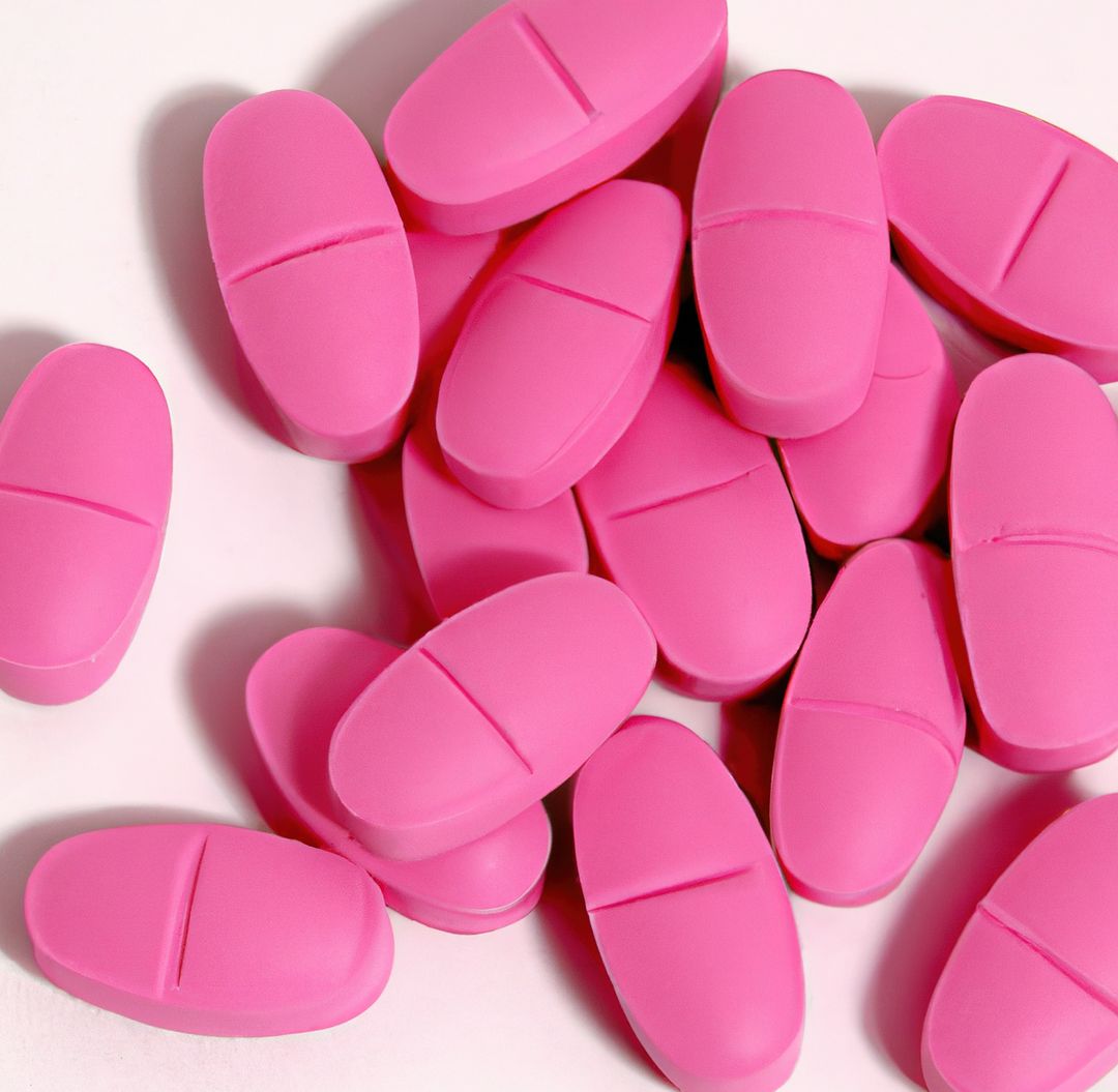 Close-Up of Assorted Pink Pills on White Surface - Free Stock Photo ...