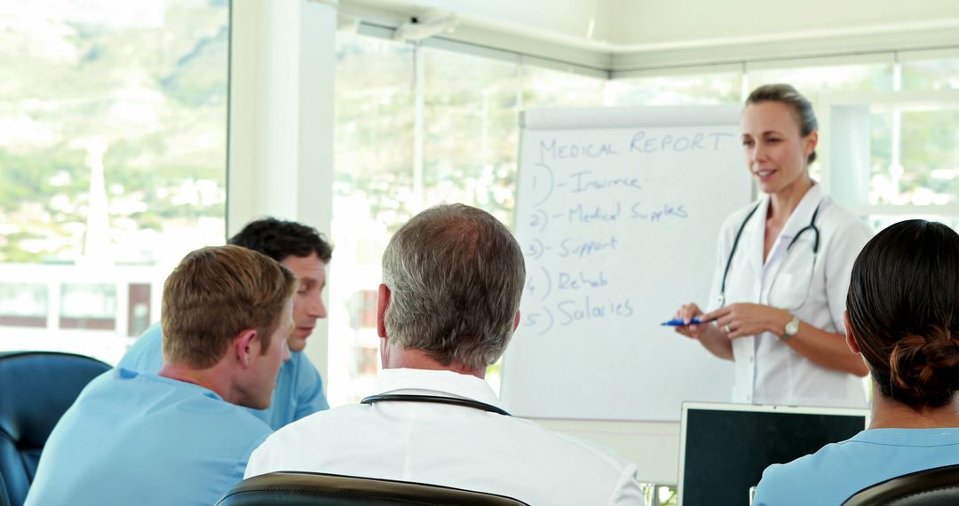 Doctor Leading Training Session for Healthcare Professionals