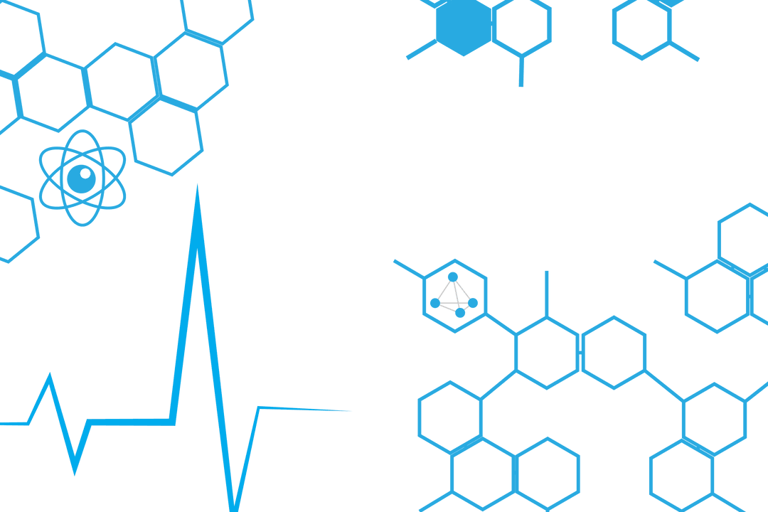 Transparent Display of Blue Chemical Formulas and Structures