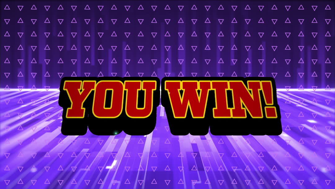 Dynamic 'You Win' Gaming Animation Celebration