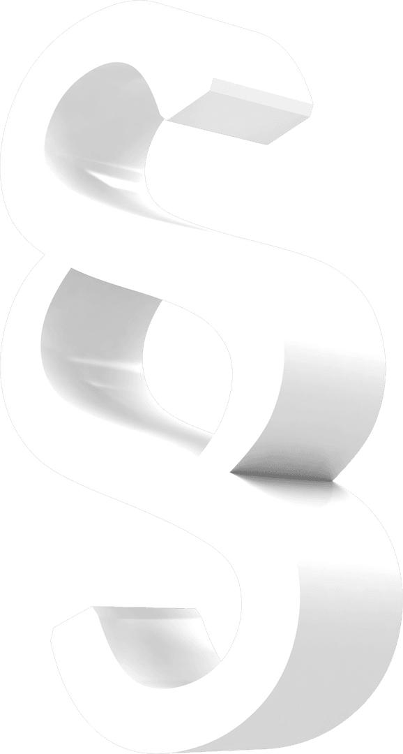 White Transparent Section Symbol Icon on Transparent Background