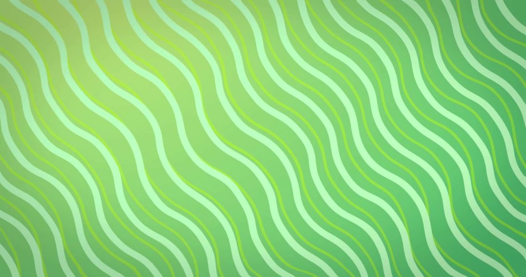Green wavy line pattern on vibrant background - Free Stock Photo ...