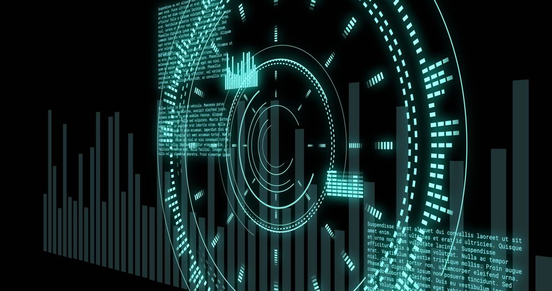 Futuristic Data Processing with Scope Scanning Visualization - Free ...