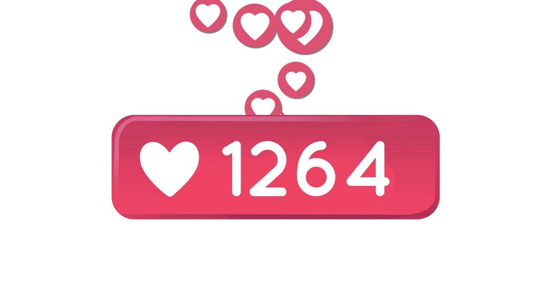 Love Counter with Floating Heart Icons