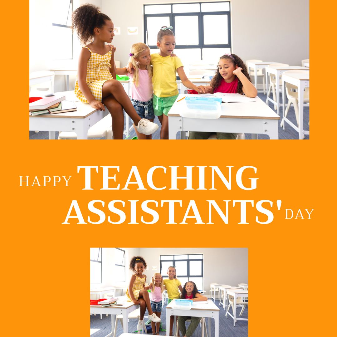Happy Teaching Assistants' Day Celebration with Multiracial Students in ...
