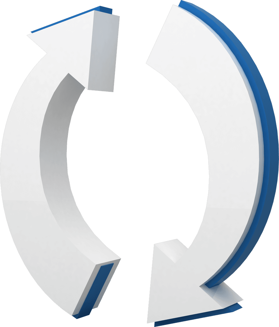 Transparent 3D Circular Arrow Reset Symbol - Free Stock Png | Pikwizard