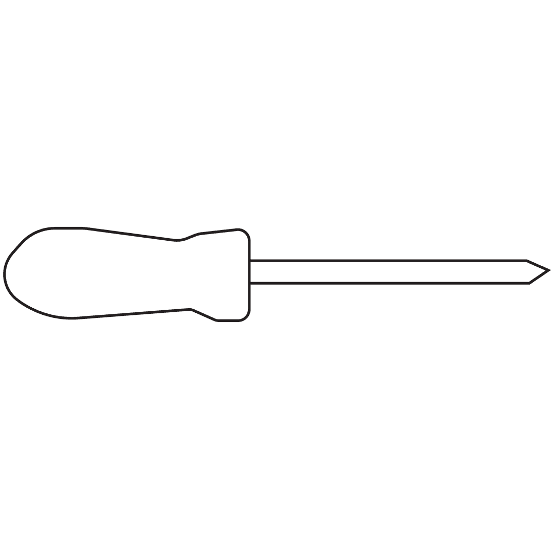 Vector screwdriver outline on transparent background - Free Stock Png ...
